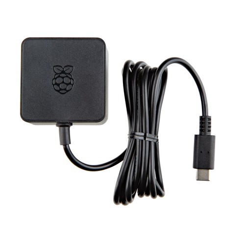 Raspberry Pi 5 USB-C Power Supply (27W Black) - X2 Robotics in Canada